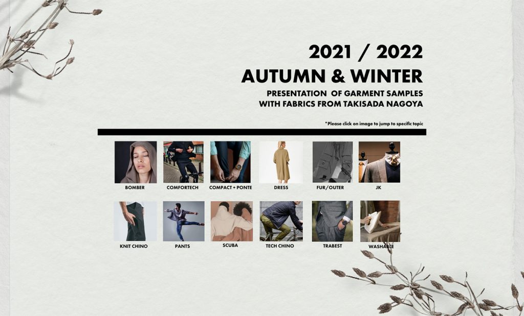 GARMENT SAMPLE PRESENTATION / 2122AW | TAKISADA-NAGOYA CO., LTD.